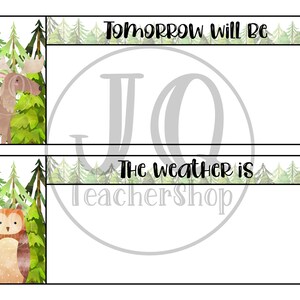 Printable Classroom Calendar, Woodland Theme Classroom Wall Calendar ...