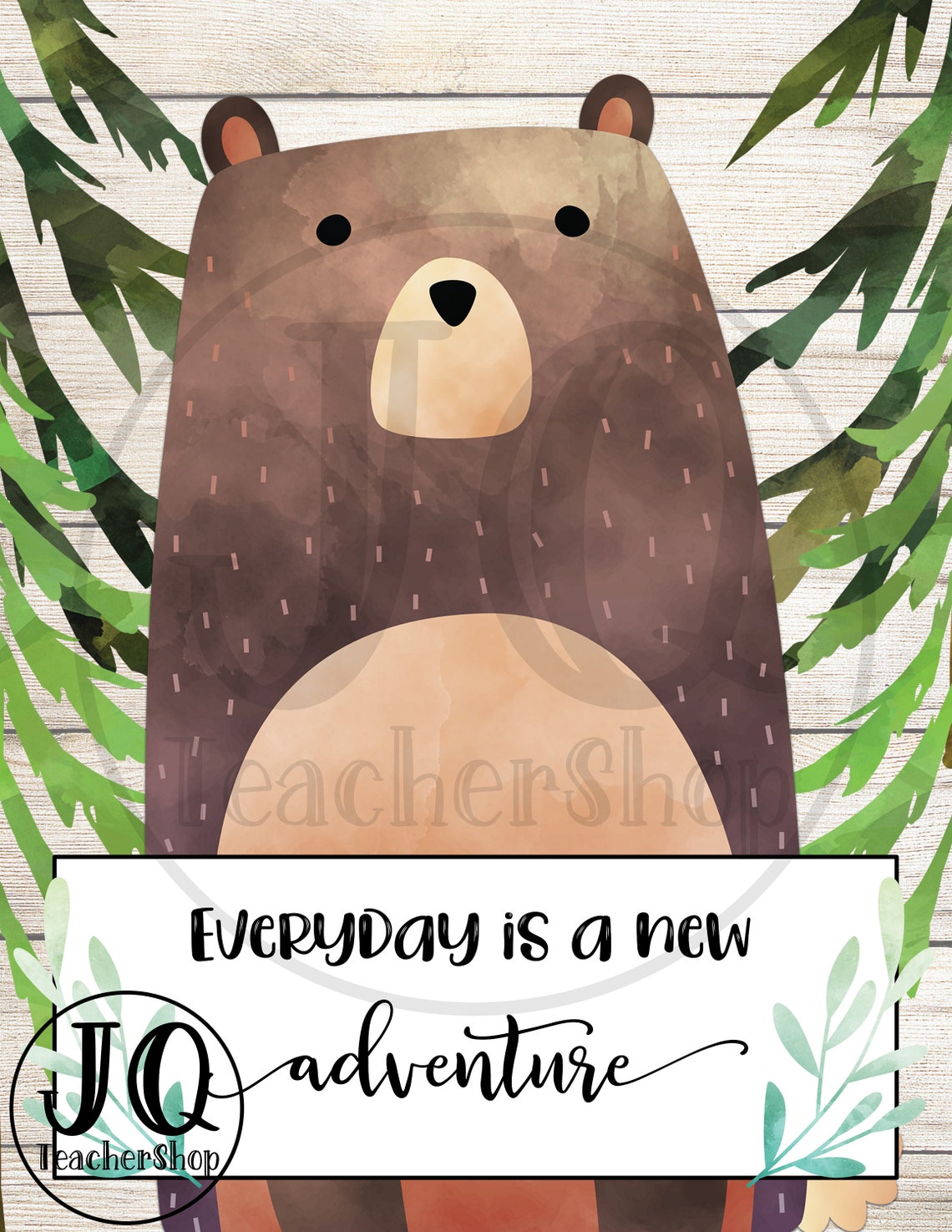 Printable Motivational Woodland Theme Classroom Posters - Etsy