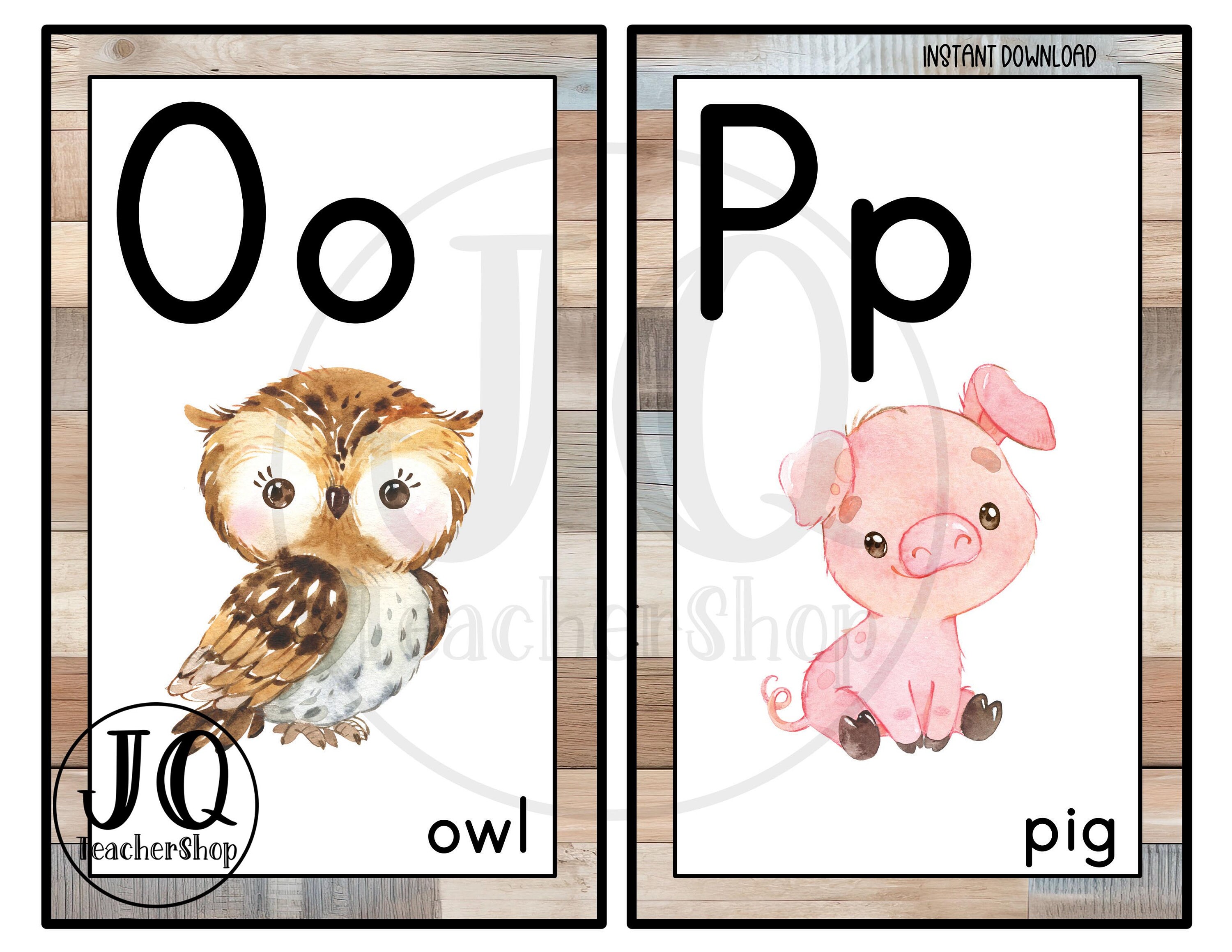 Printable, Farm Theme Alphabet Wall Posters, Classroom Decor, Farm ...