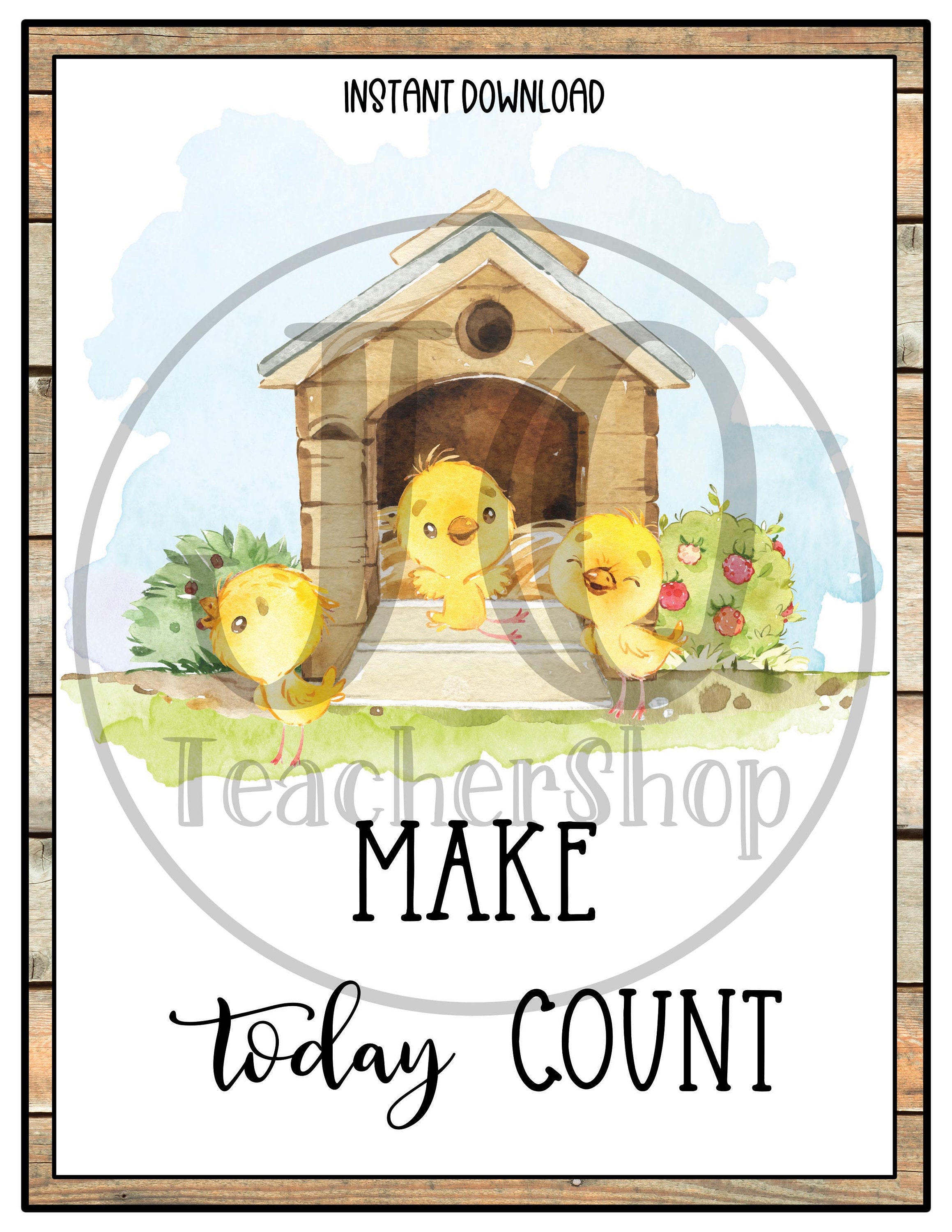 Printable Motivational Farm Theme Classroom Posters Instant - Etsy