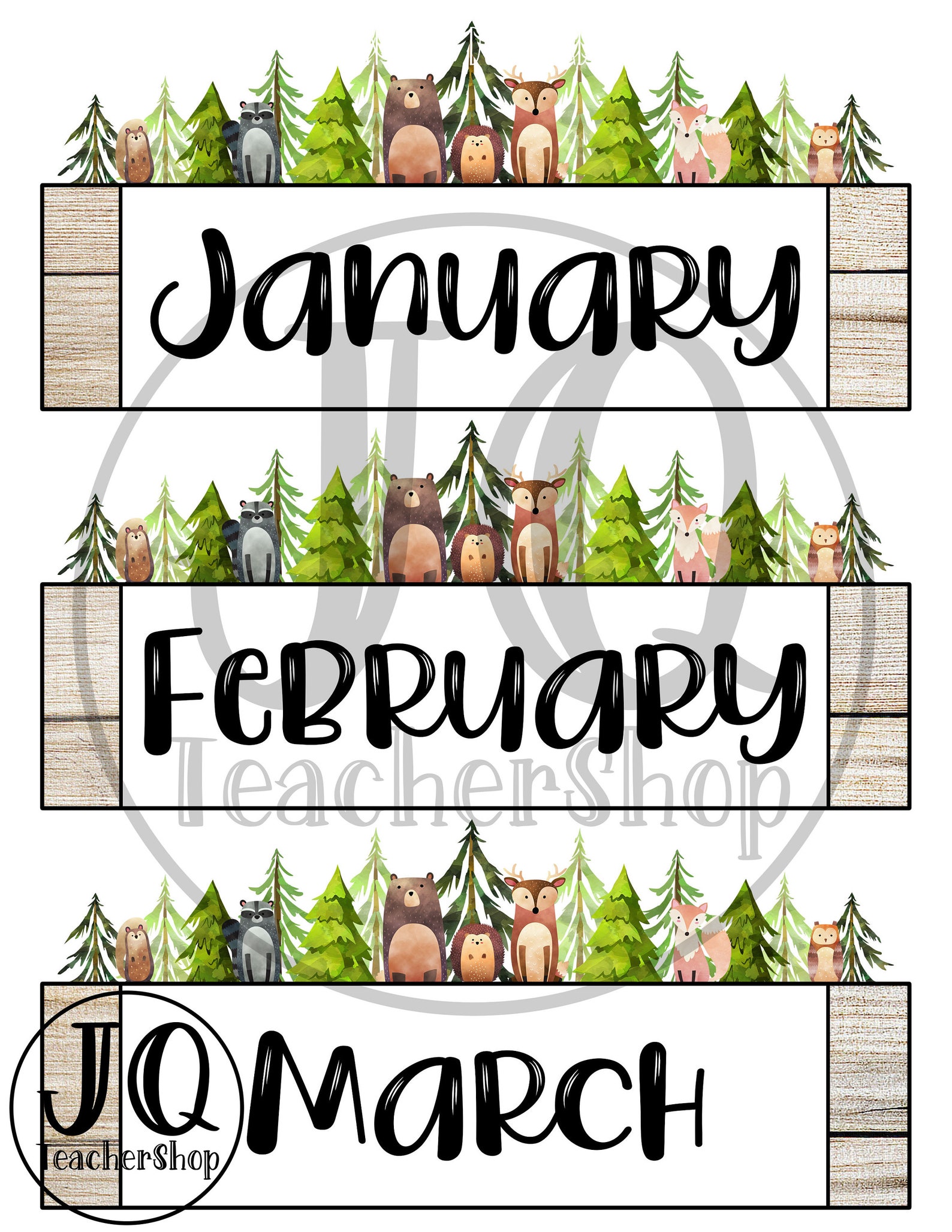 Printable Woodland Class Birthday Display, Woodland Theme Classroom ...