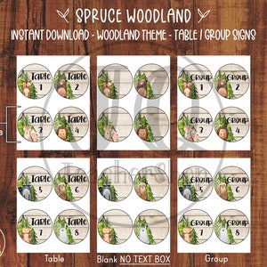 Printable Class Table Signs, Animal Table Labels, Blank Animal Signs ...