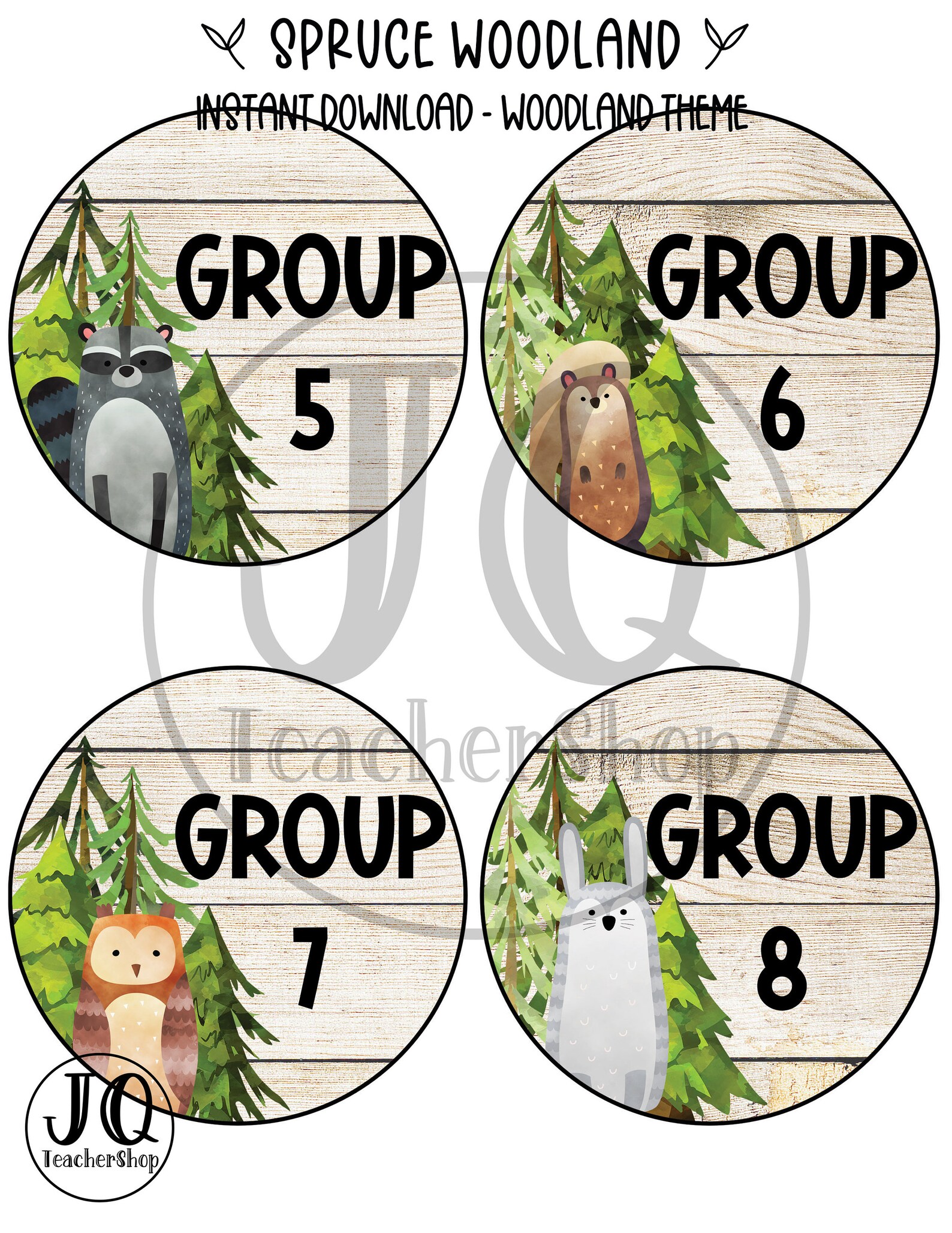 Printable Class Table Signs, Animal Table Labels, Blank Animal Signs ...