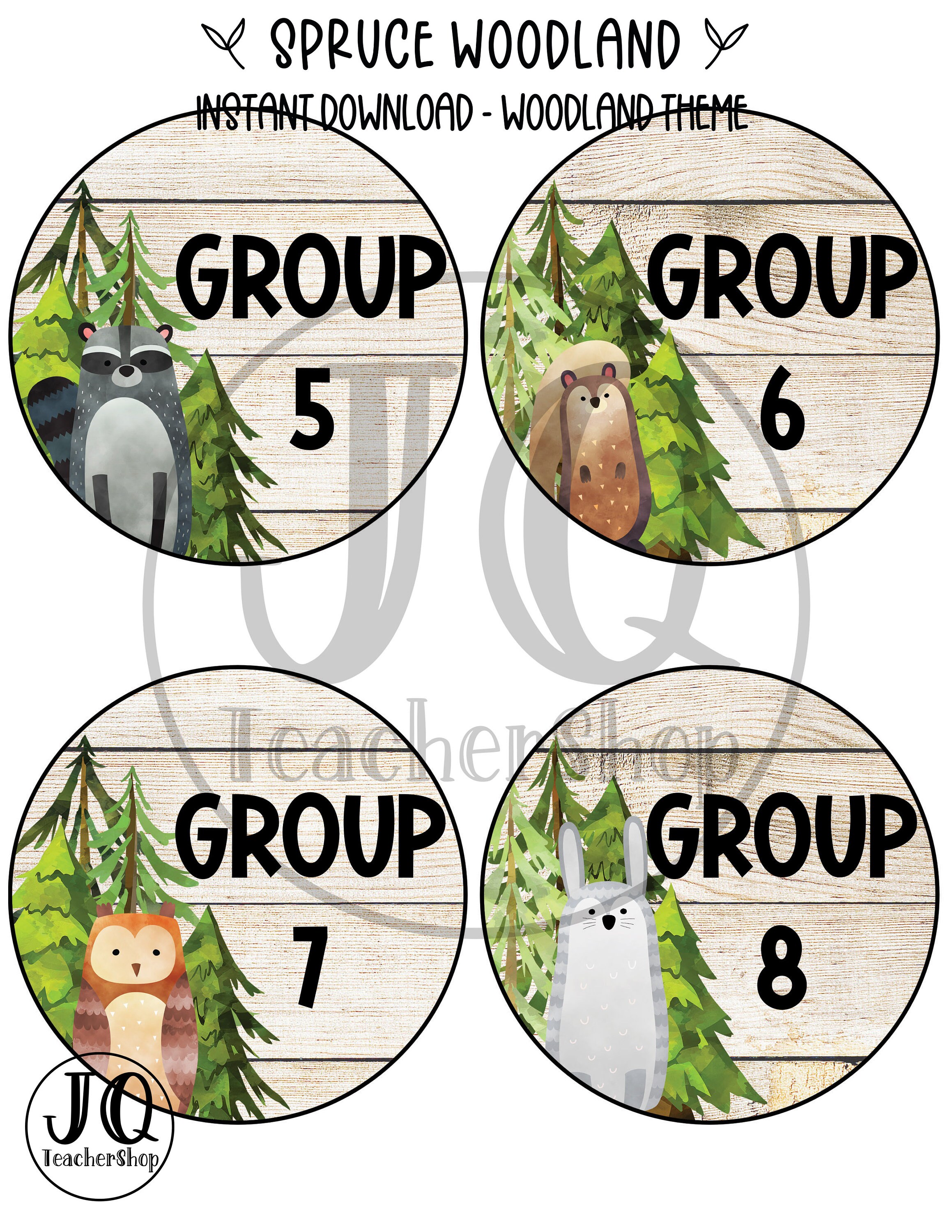 Printable Class Table Signs, Animal Table Labels, Blank Animal Signs ...
