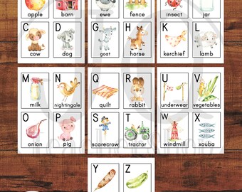 Instant Download Alphabet Word Wall Classroom Decor | Etsy