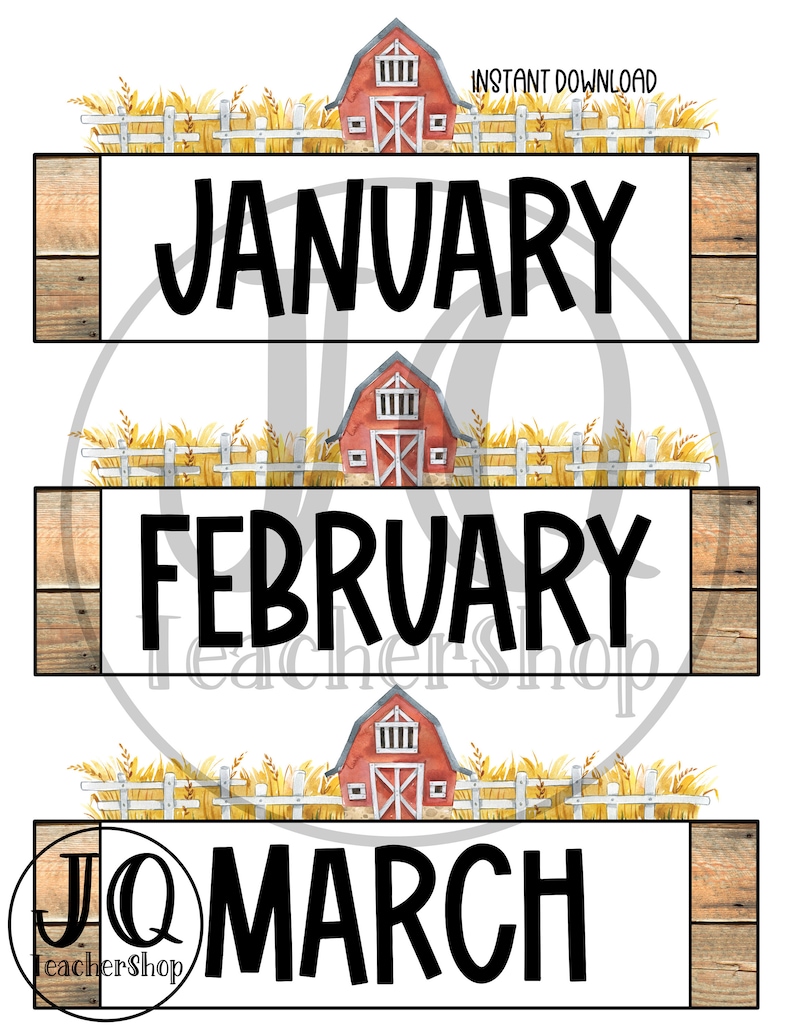 Farm Birthday Display Printable: Classroom Decor (instant Download) - Etsy