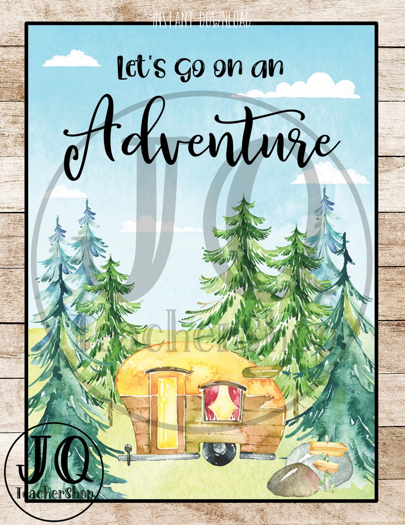 Printable Motivational Posters, Growth Mindset Posters, Camping Theme ...