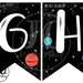 Printable Space Theme Banner, Full Alphabet and Numbers, Classroom ...