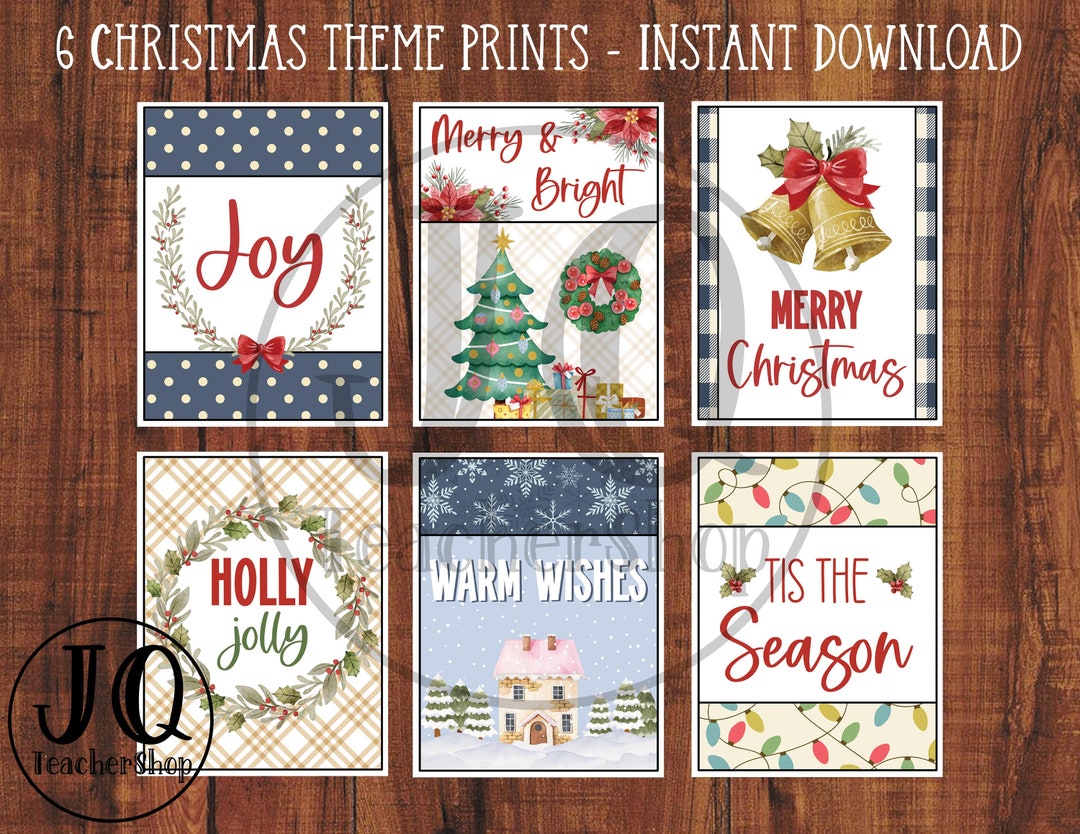 Printable, Christmas Classroom Posters, Holiday Classroom Decorations ...