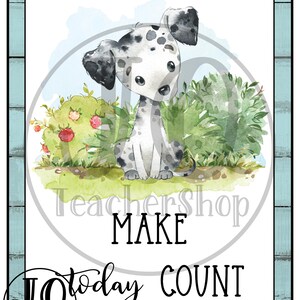 Printable Motivational Posters, Puppy Theme Classroom Posters, Growth ...