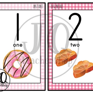 Printable, Candy Theme Number Posters, Classroom Decor, Sweet Shop ...