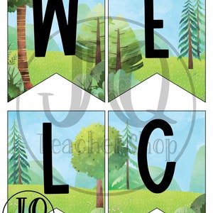 Printable Welcome Banner, Back to School Banner, Welcome to Our Neck of ...