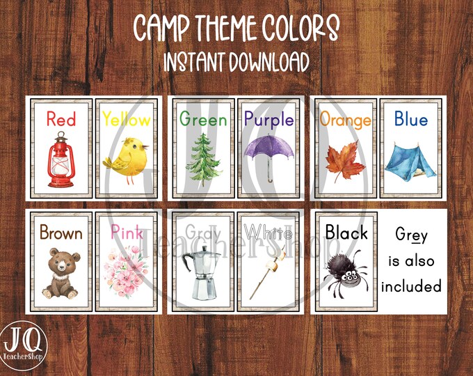 Printable Alphabet Wall Poster, Camping Theme Classroom Decor, Camp ...