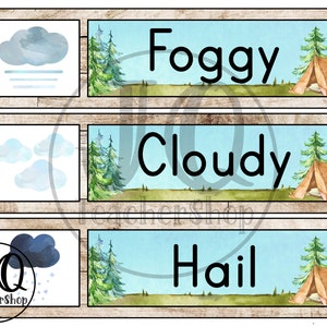 Printable, Classroom Calendar, Camp Theme Classroom, Camp Classroom ...