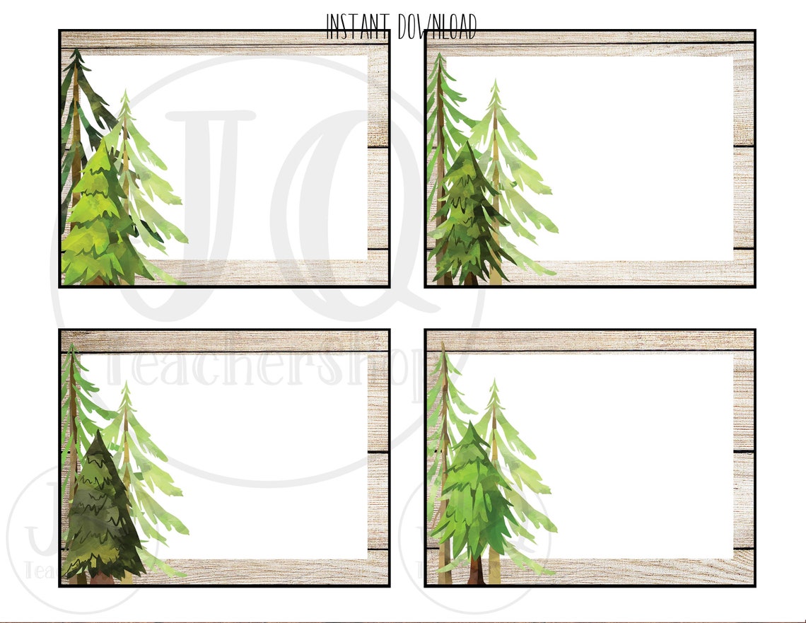 Printable Classroom Labels Woodland Theme Classroom Desk | Etsy