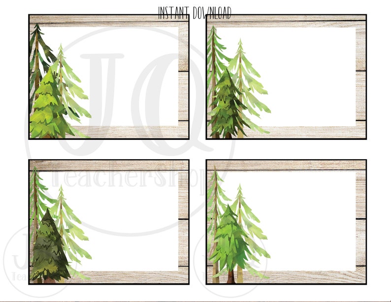 Printable Classroom Labels Woodland Theme Classroom Desk | Etsy