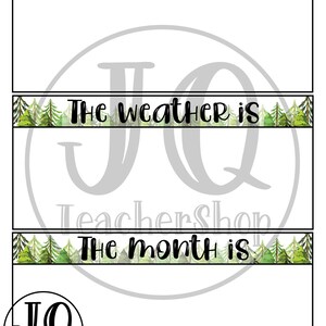 Printable Classroom Calendar Woodland Theme Classroom Wall - Etsy