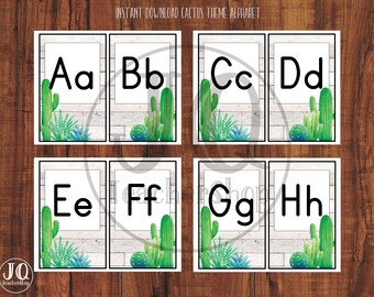 Printable Alphabet Poster, Camping Theme Alphabet, Homeschool ...