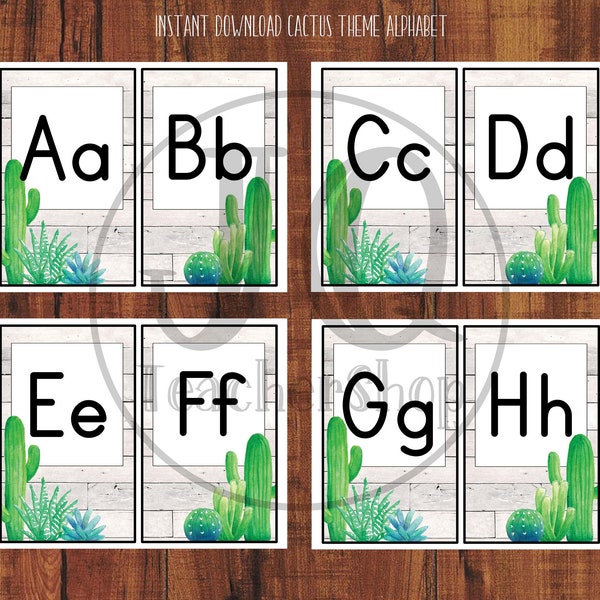 Cactus Classroom Decor - Etsy