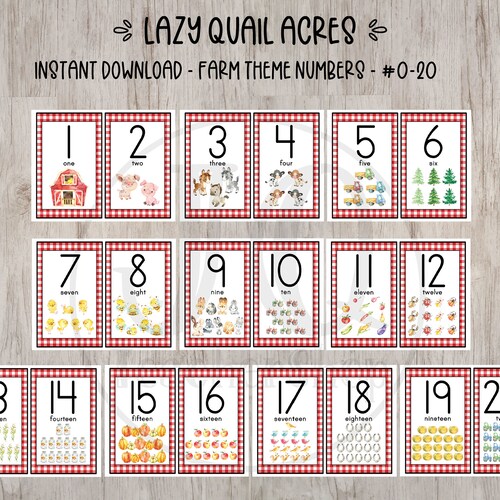 Printable Farm Theme Alphabet Wall Posters Classroom Decor - Etsy