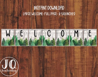 Mountain Theme Welcome Sign - Etsy