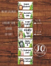 Printable Classroom Poster, Days of the Week, Woodland Theme Classroom ...