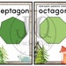 Printable 2d Shape Cards Woodland Theme Classroom Decor - Etsy
