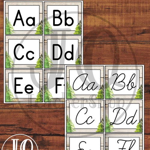 Instant Download Alphabet Word Wall Classroom Decor | Etsy