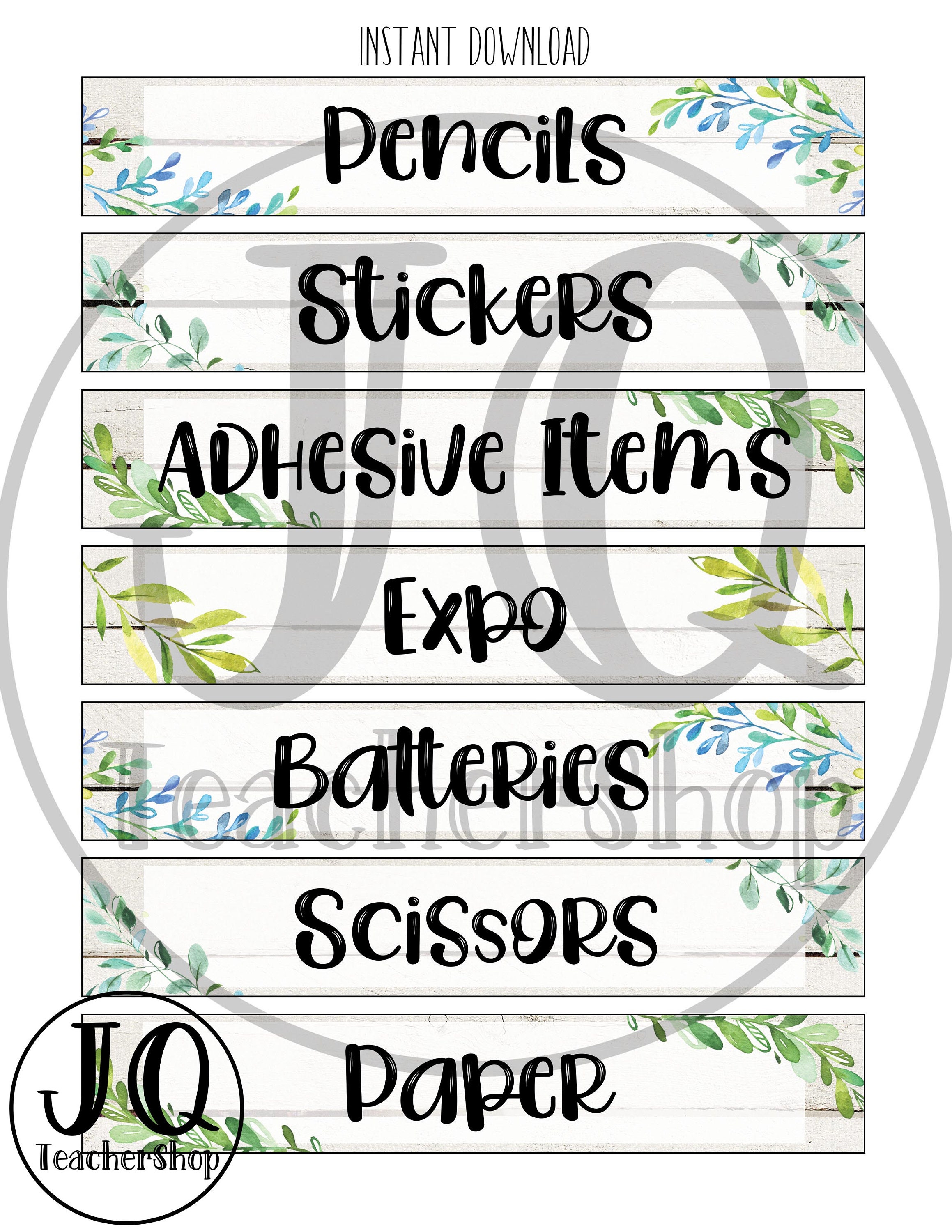 Printable Classroom Supply Labels at Robert Spikes blog