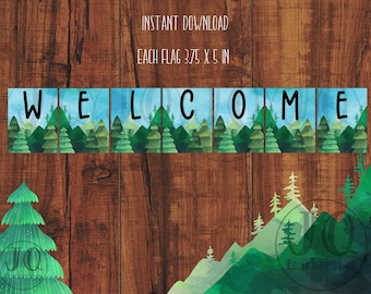 Mountain Theme Welcome Banner, Classroom Decor (digital Download) - Etsy