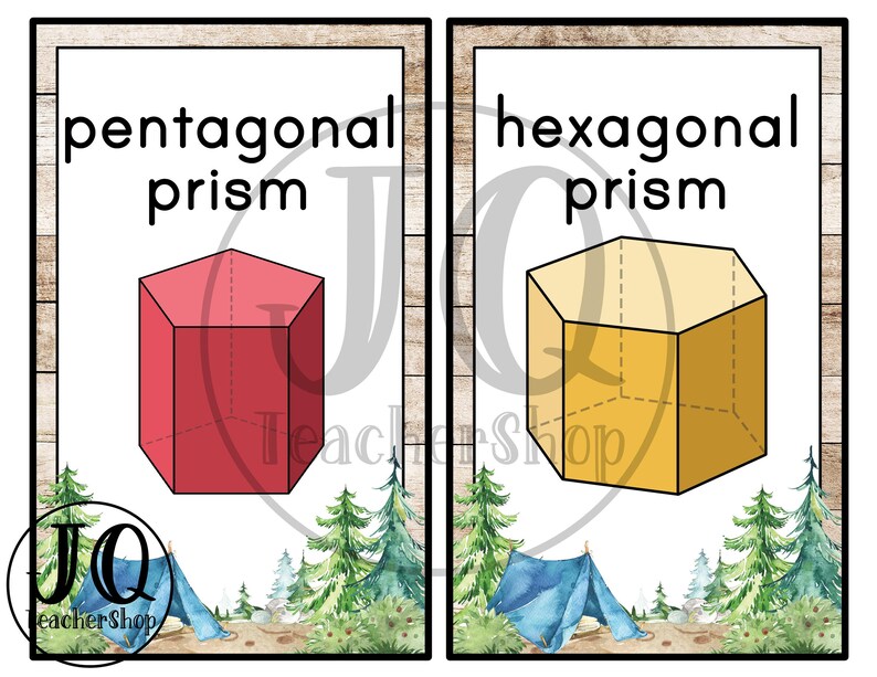 Printable 2d Shapes 3d Shapes Camp Theme Classroom Decor - Etsy Canada
