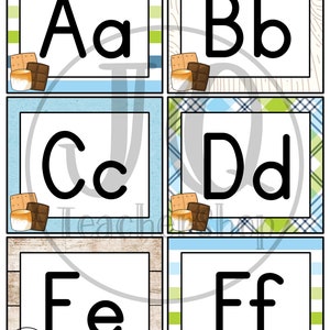Instant Download, Alphabet Word Wall, Classroom Decor, Camp Theme ...