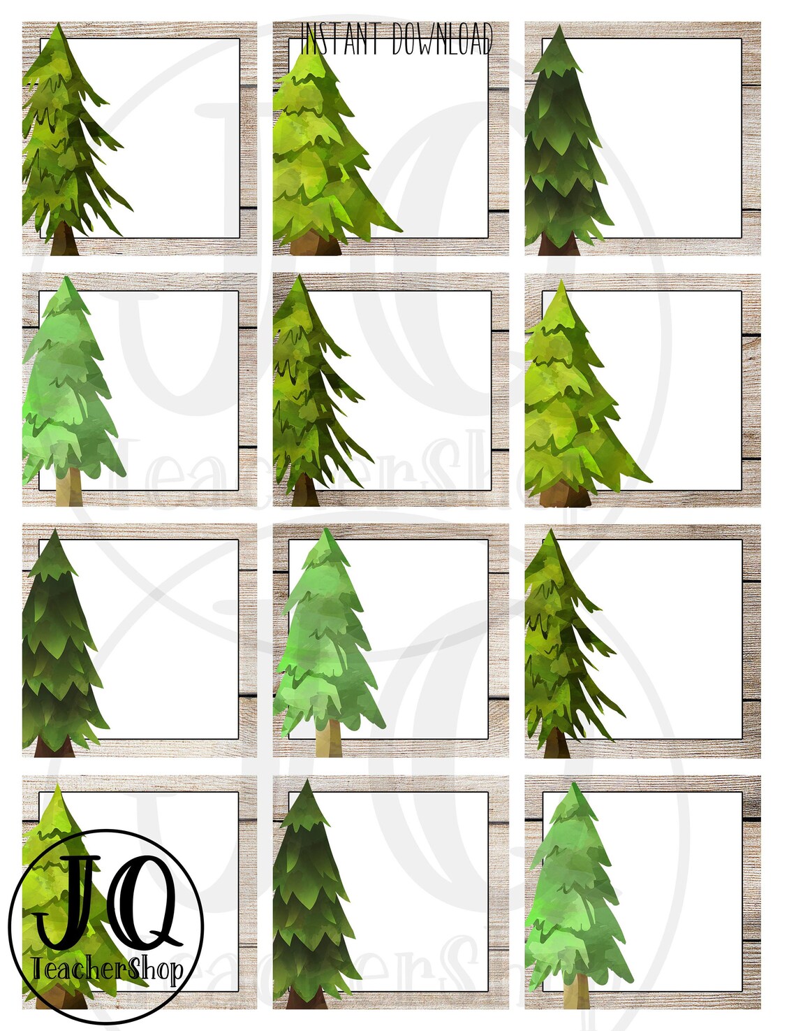 Printable Classroom Labels Woodland Theme Classroom Desk | Etsy