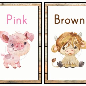 Printable, Farm Theme Classroom Decorations, Classroom Decor, Color ...