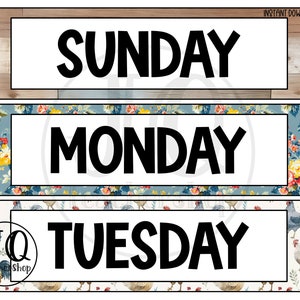 Printable Classroom Calendar, Farm Theme Calendar Set, Classroom Decor ...