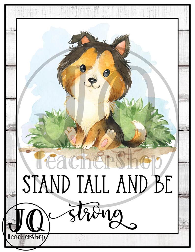 Printable Motivational Posters, Puppy Theme Classroom Posters, Growth ...