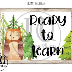 Printable, Woodland Theme Behavior Chart, Classroom Behavior Clip Chart ...