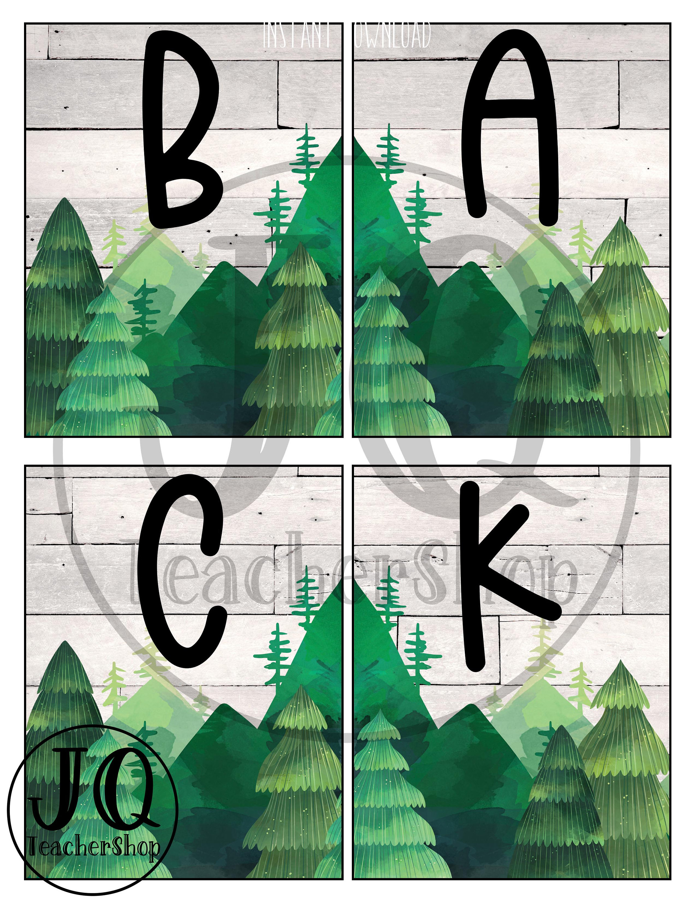 Mountain Theme Welcome Banner, Classroom Decor (digital Download) - Etsy