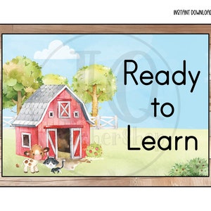 Printable, Farm Theme Behavior Chart, Classroom Behavior Chart ...