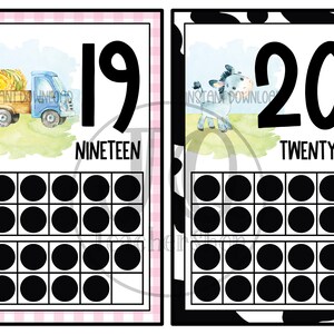 Printable Farm Theme Numbers, Tens Frame, Farm Theme Classroom Decor ...