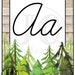 Printable Full Page Alphabet, Classroom Decor, Woodland Theme, Forest ...