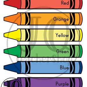 Printable Color Poster, Educational Poster, Learn the Colors, Classroom ...