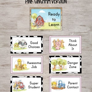 Farm Theme Behavior Chart, Classroom Behavior Chart, Classroom ...