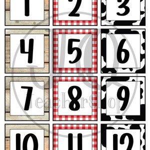 Printable Classroom Calendar, Farm Theme Classroom, Classroom Decor ...
