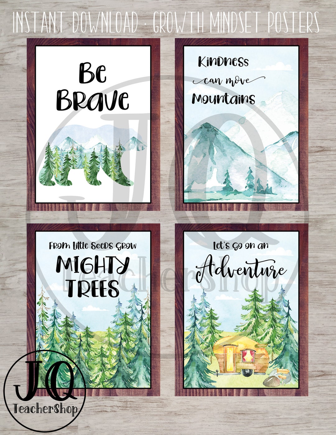 Printable Motivational Posters Growth Mindset Posters - Etsy