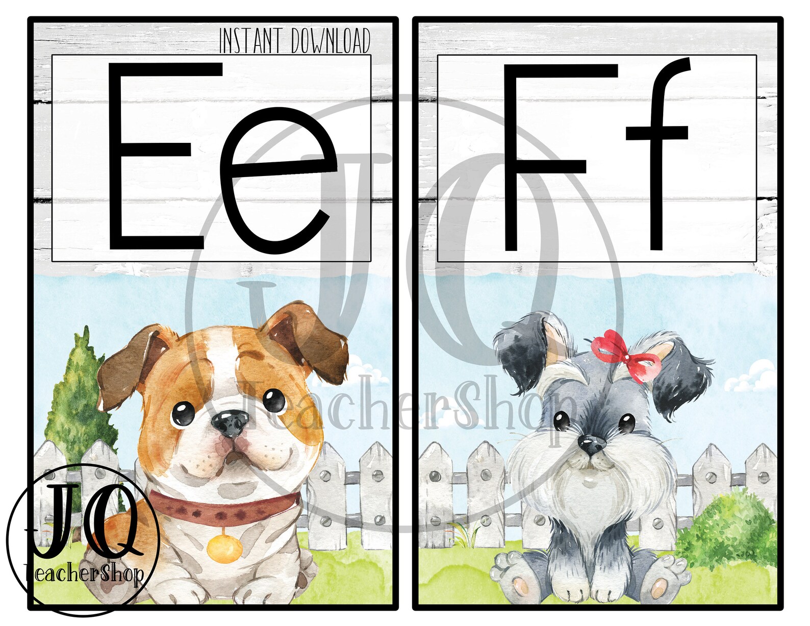 Printable Puppy Theme Alphabet Wall Posters Classroom Decor - Etsy