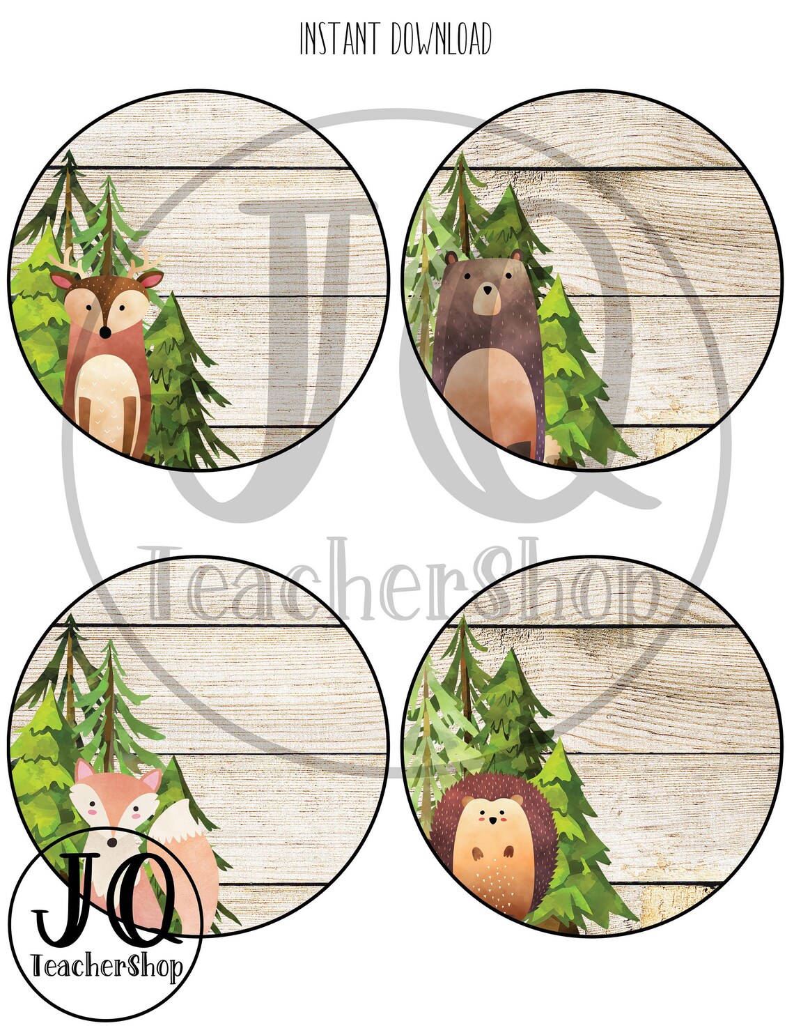 Printable Class Table Signs Animal Table Labels Blank Animal - Etsy