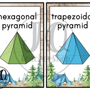 Printable, 2d Shapes, 3d Shapes, Camp Theme Classroom Decor, Camp Theme ...