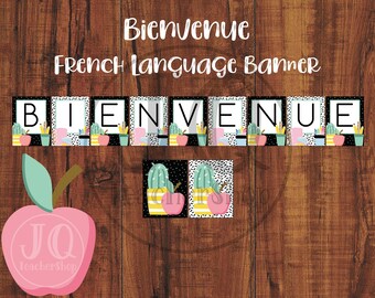 French Class Banner Welcome - Etsy
