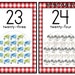 Printable, Farm Theme Number Wall Posters, Classroom Decor, Barnyard ...